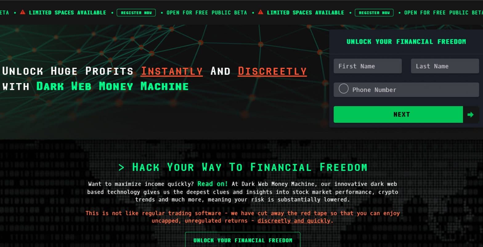 Dark Web Money Machine Review 2023: Is it Legit, or a Scam? | Signup Now!